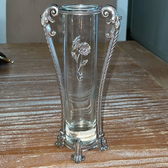 Brighton | Accents | Brighton Contessa Bud Vase Silverplated Glass 8 ...